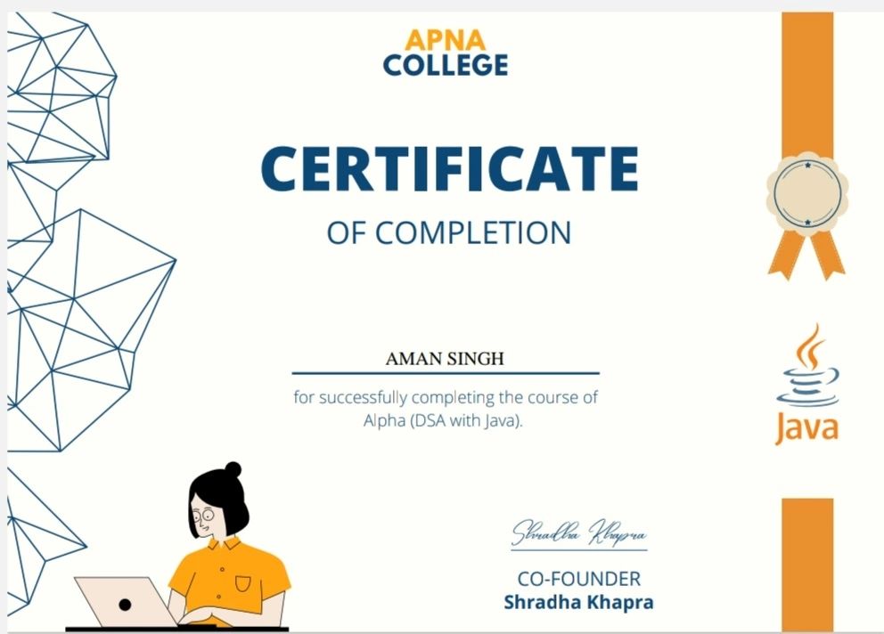 Aman singh on LinkedIn: #javaprogramming #dsa #python #ai # ... Aman singh on LinkedIn: #javaprogramming #dsa #python #ai # ...