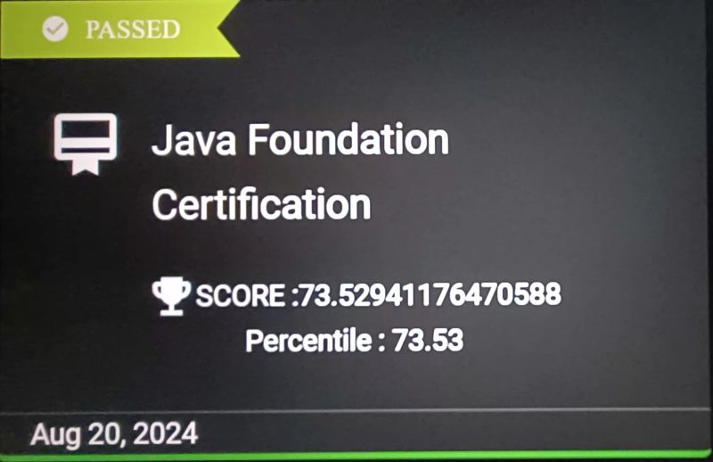 HARSH RAJ NEMA on LinkedIn: #java #certification #infosys # ... HARSH RAJ NEMA on LinkedIn: #java #certification #infosys # ...