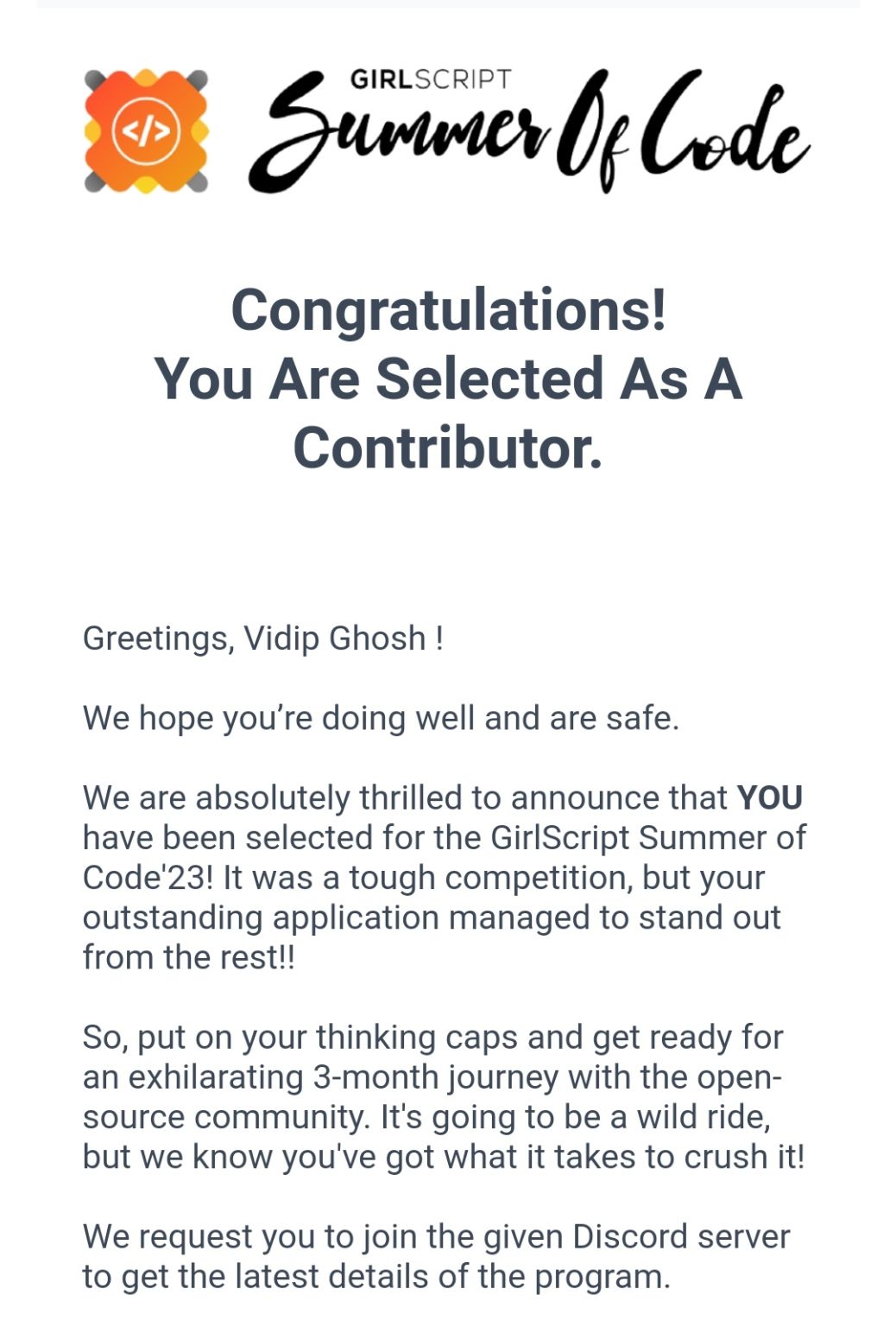 Vidip Ghosh on LinkedIn: #opensource #contributor #realworldprojects ... Vidip Ghosh on LinkedIn: #opensource #contributor #realworldprojects ...