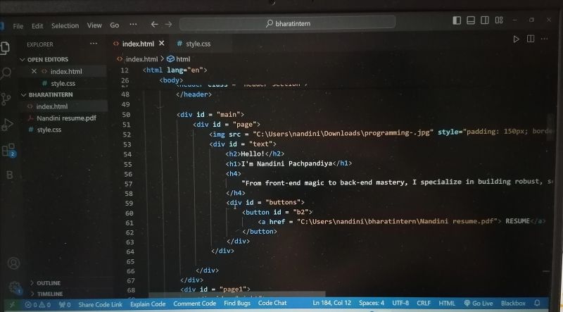 #portfolio #html #css #internship | Nandini Pachpandiya #portfolio #html #css #internship | Nandini Pachpandiya
