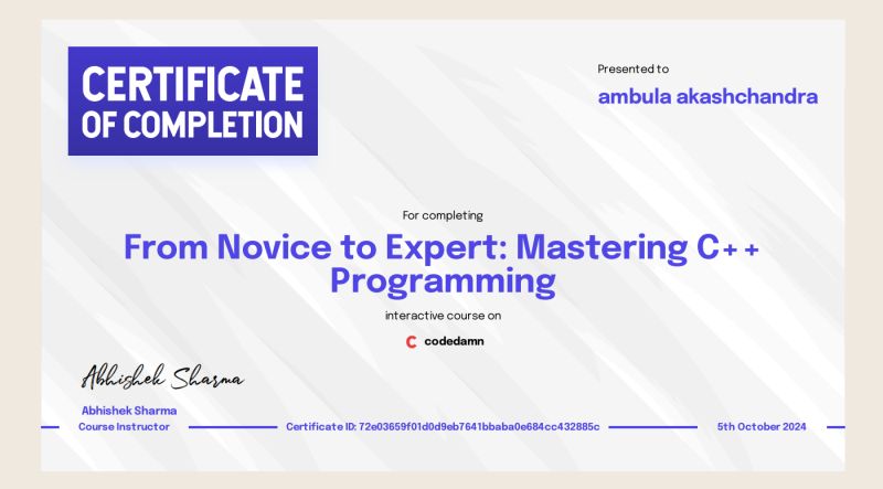 Akash chandra Ambula on LinkedIn: #cplusplus #coding #learning # ... Akash chandra Ambula on LinkedIn: #cplusplus #coding #learning # ...