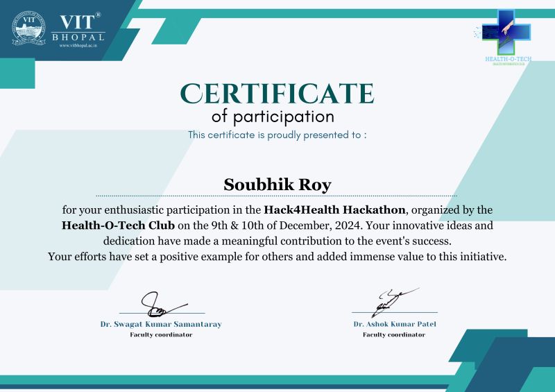 Soubhik Roy on LinkedIn: #hackathon #healthtech #innovation # ... Soubhik Roy on LinkedIn: #hackathon #healthtech #innovation # ...
