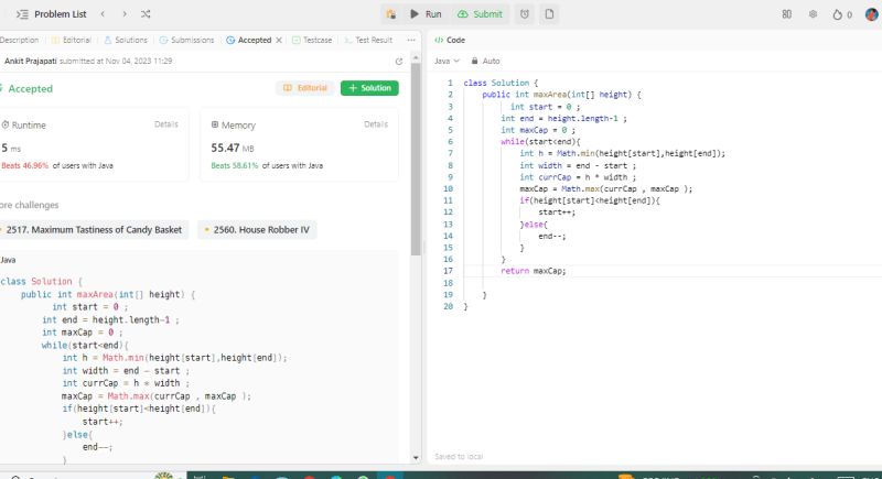 Ankit Prajapati on LinkedIn: #day17 #leetcode100dayschallenge # ... Ankit Prajapati on LinkedIn: #day17 #leetcode100dayschallenge # ...
