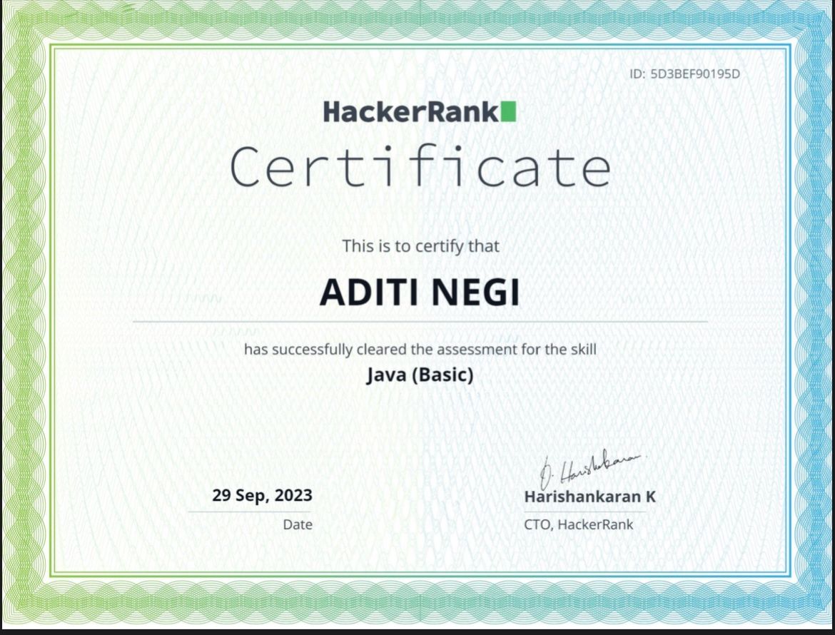 Aditi Negi on LinkedIn: #java #javabasic Aditi Negi on LinkedIn: #java #javabasic