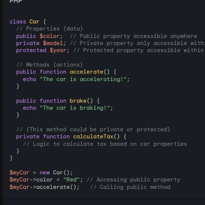 Nasir Madni on LinkedIn: #properties #methods #php #oop #php_code #php ... Nasir Madni on LinkedIn: #properties #methods #php #oop #php_code #php ...