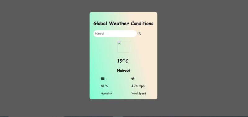 WAHOME STEPHEN MWANGI on LinkedIn: A simple weather app that fetches ... WAHOME STEPHEN MWANGI on LinkedIn: A simple weather app that fetches ...