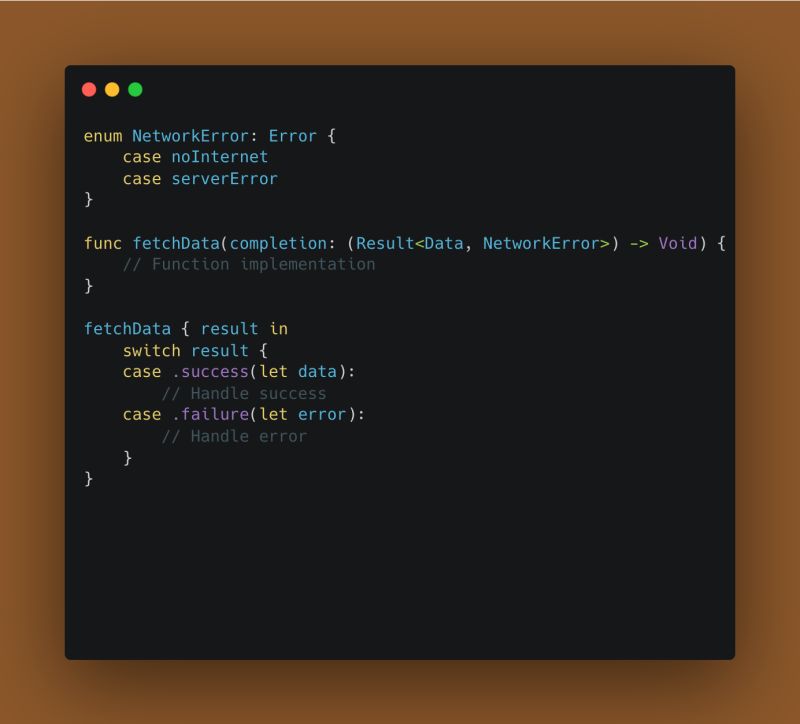 Nick Joliya on LinkedIn: #swift #errorhandling #codingtips #swift5 # ... Nick Joliya on LinkedIn: #swift #errorhandling #codingtips #swift5 # ...