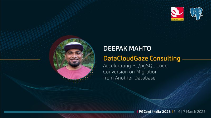 PGConf India on LinkedIn: #postgresql #pgconfindia PGConf India on LinkedIn: #postgresql #pgconfindia