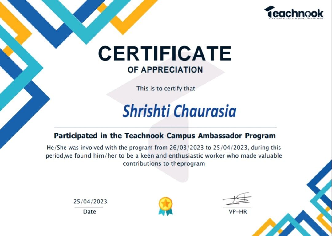 Shrishti Chaurasia posted on LinkedIn Shrishti Chaurasia posted on LinkedIn