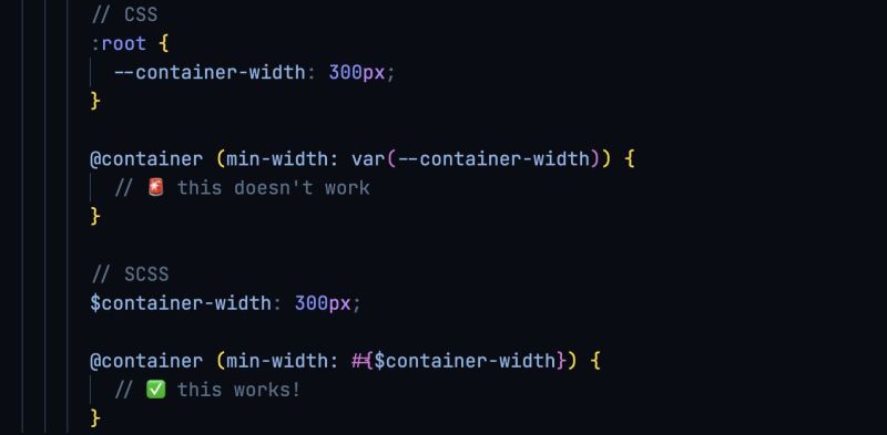 Jorge Moller on LinkedIn: TIL that CSS variables don't work with ... Jorge Moller on LinkedIn: TIL that CSS variables don't work with ...