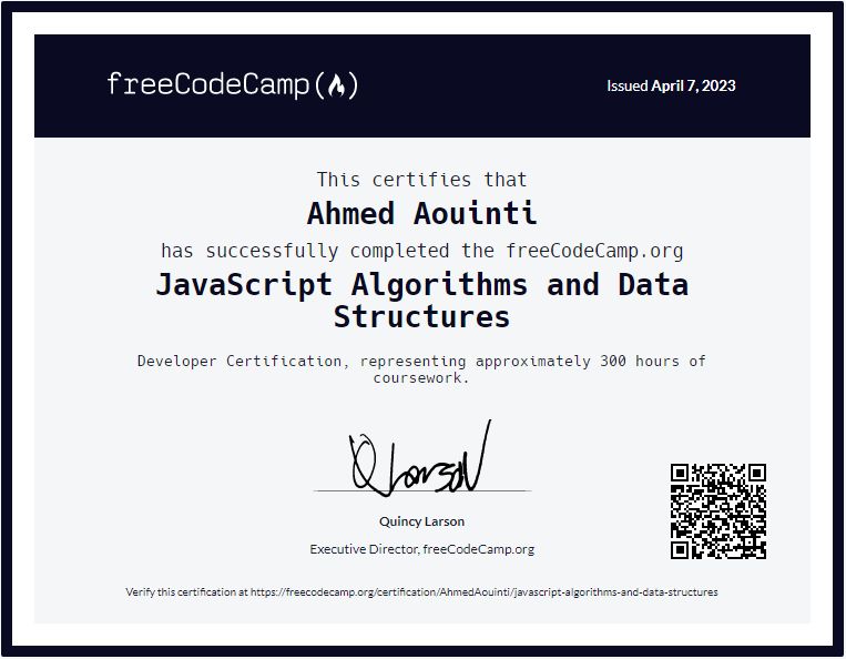 Ahmed Aouinti on LinkedIn: #javascript #algorithms #datastructures Ahmed Aouinti on LinkedIn: #javascript #algorithms #datastructures