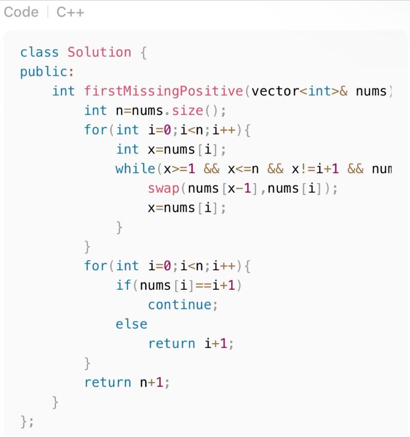 Santheesh P M on LinkedIn: #cplusplus #array #firstmissingpositive # ... Santheesh P M on LinkedIn: #cplusplus #array #firstmissingpositive # ...
