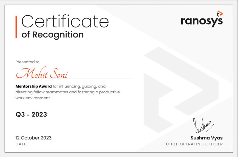 Mohit Soni on LinkedIn: #honoured #award #mentor #thanks #journey | 13 ... Mohit Soni on LinkedIn: #honoured #award #mentor #thanks #journey | 13 ...