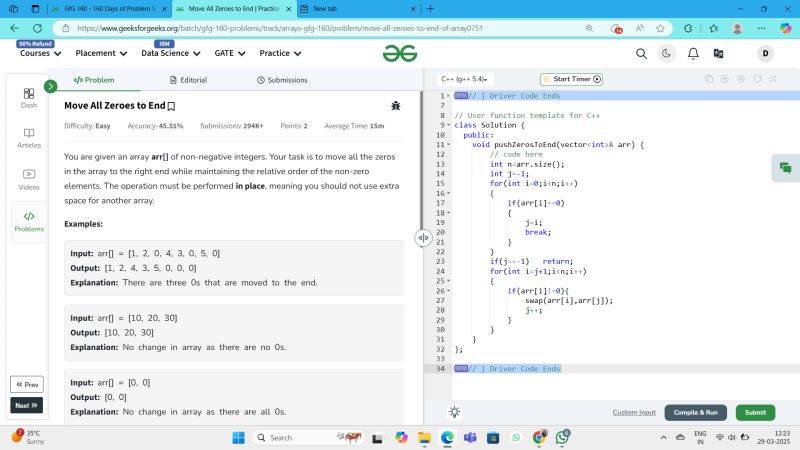 #gfg160 #gfg160 #geekstreak2025 #dsa #problemsolving #codingchallenge ... #gfg160 #gfg160 #geekstreak2025 #dsa #problemsolving #codingchallenge ...