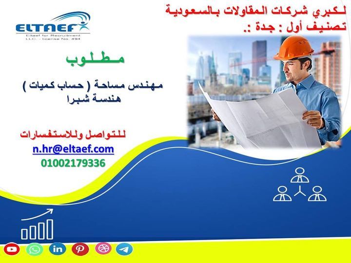 Zaki Elsafy على LinkedIn: #شركة_الطائف_للتوظيف_بالخارج #مهندس_مساحة # ... Zaki Elsafy على LinkedIn: #شركة_الطائف_للتوظيف_بالخارج #مهندس_مساحة # ...