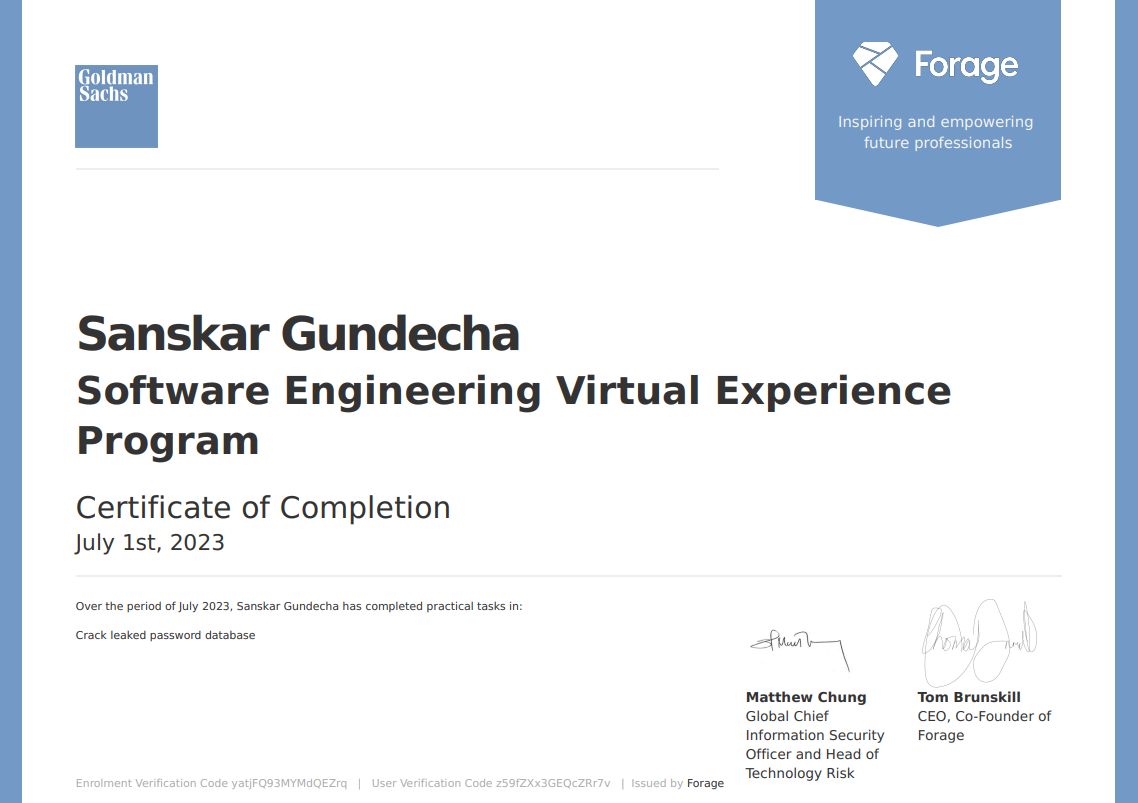 Sanskar Gundecha on LinkedIn: #softwareengineering #goldmansachs # ... Sanskar Gundecha on LinkedIn: #softwareengineering #goldmansachs # ...