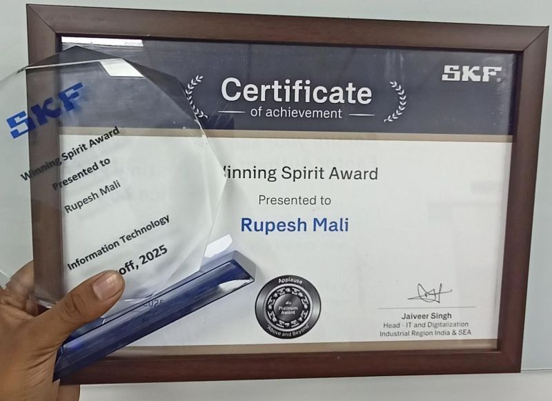 #kickoff2025 #teamwork #innovation #award | Rupesh Mali #kickoff2025 #teamwork #innovation #award | Rupesh Mali