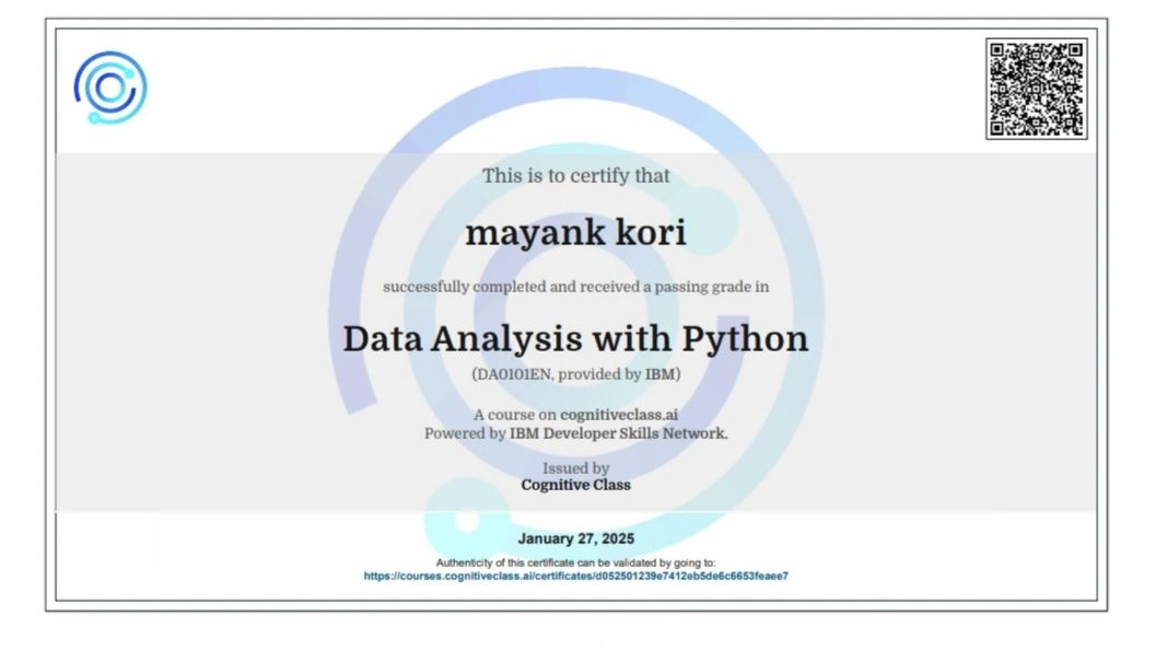 #dataanalysis #python #ibm #cognitiveclass #learning #certification ... #dataanalysis #python #ibm #cognitiveclass #learning #certification ...