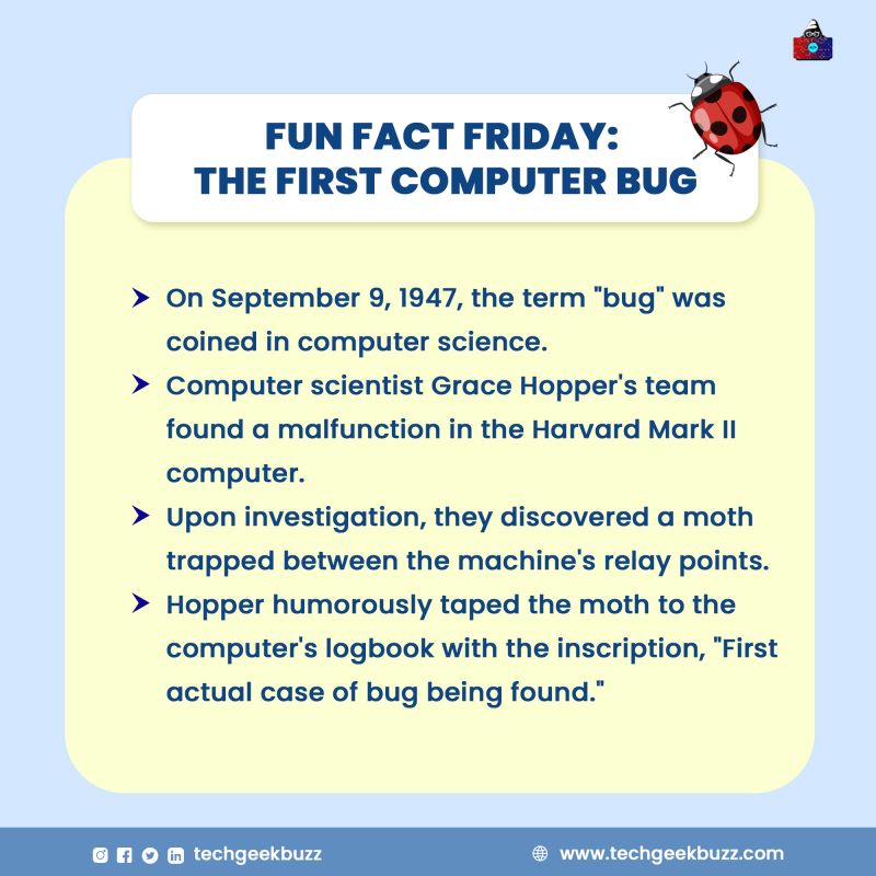 TechGeekBuzz on LinkedIn: #bugs #bugbounty #firstbug #computervirus # ... TechGeekBuzz on LinkedIn: #bugs #bugbounty #firstbug #computervirus # ...