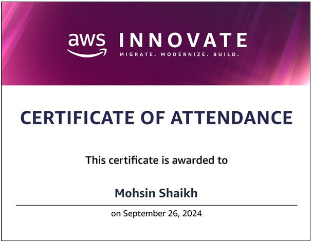 Mohsin Hussain Shaikh on LinkedIn: #aws Mohsin Hussain Shaikh on LinkedIn: #aws