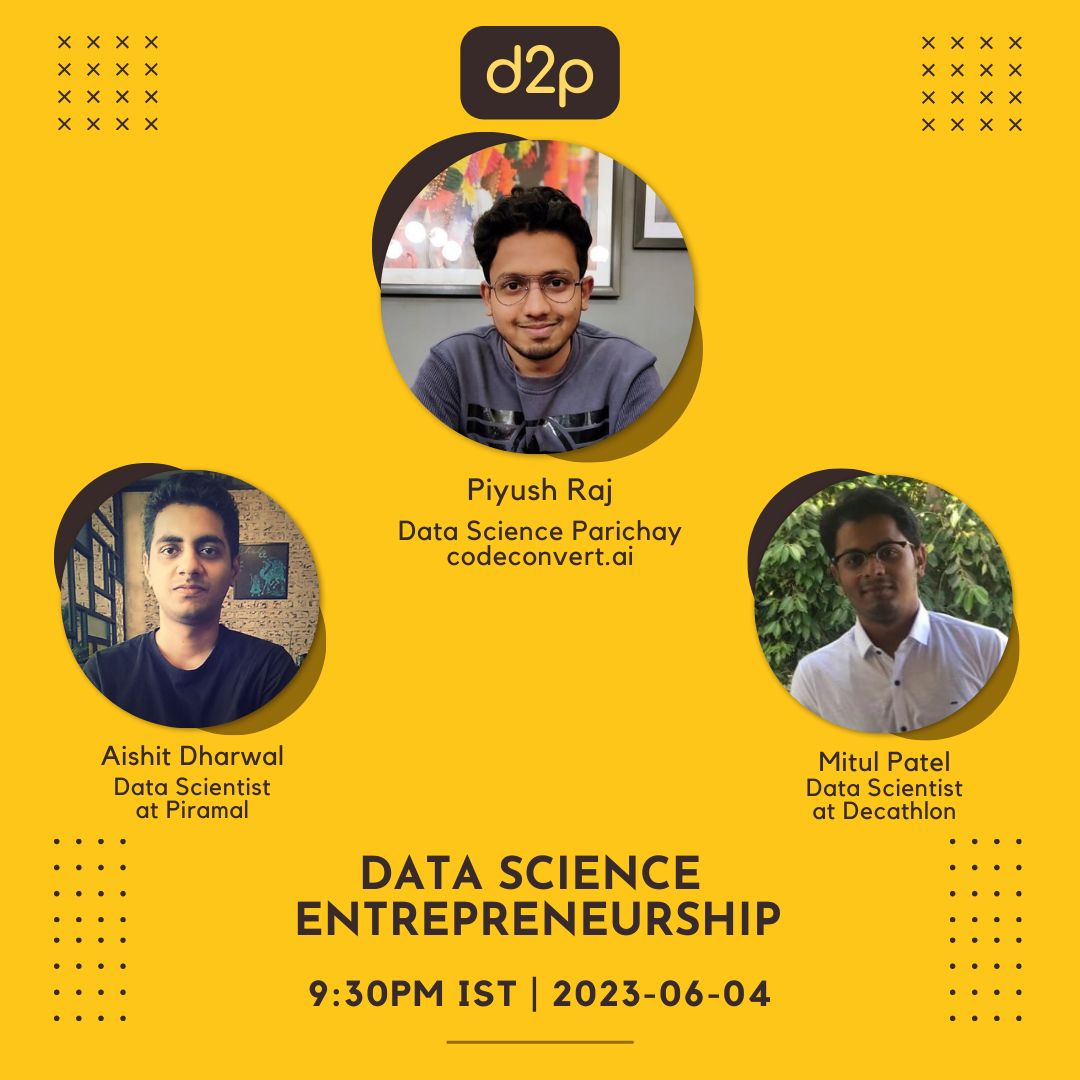 Aishit Dharwal on LinkedIn: #datascience #entrepreneurship Aishit Dharwal on LinkedIn: #datascience #entrepreneurship