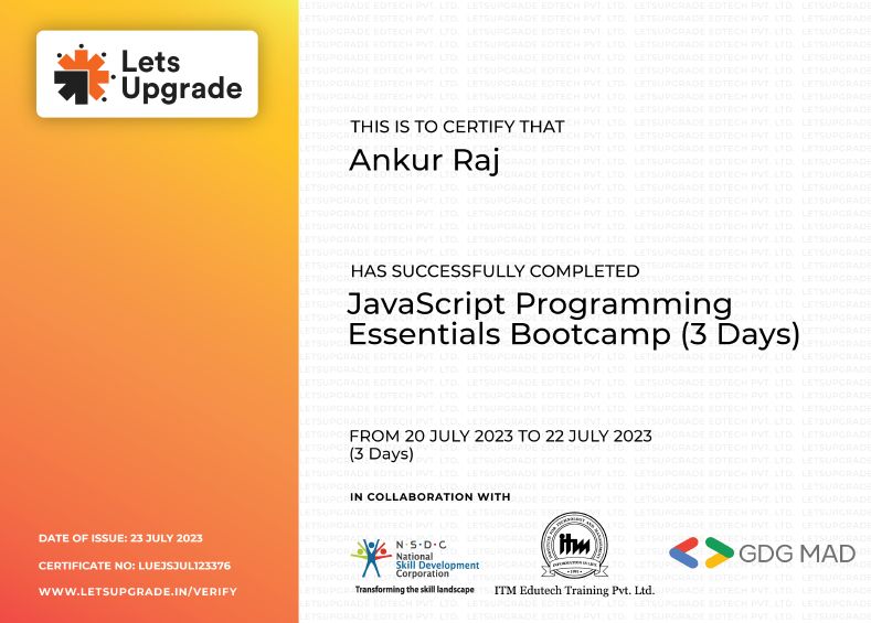 Ankur Raj on LinkedIn: #javascript #js #frontenddeveloper # ... Ankur Raj on LinkedIn: #javascript #js #frontenddeveloper # ...