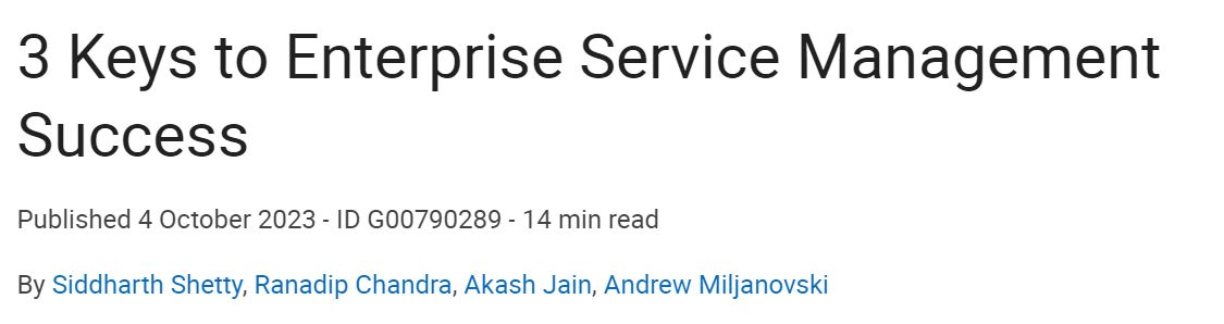 My research on ESM program challenges by Gartner | Siddharth Shetty ... My research on ESM program challenges by Gartner | Siddharth Shetty ...