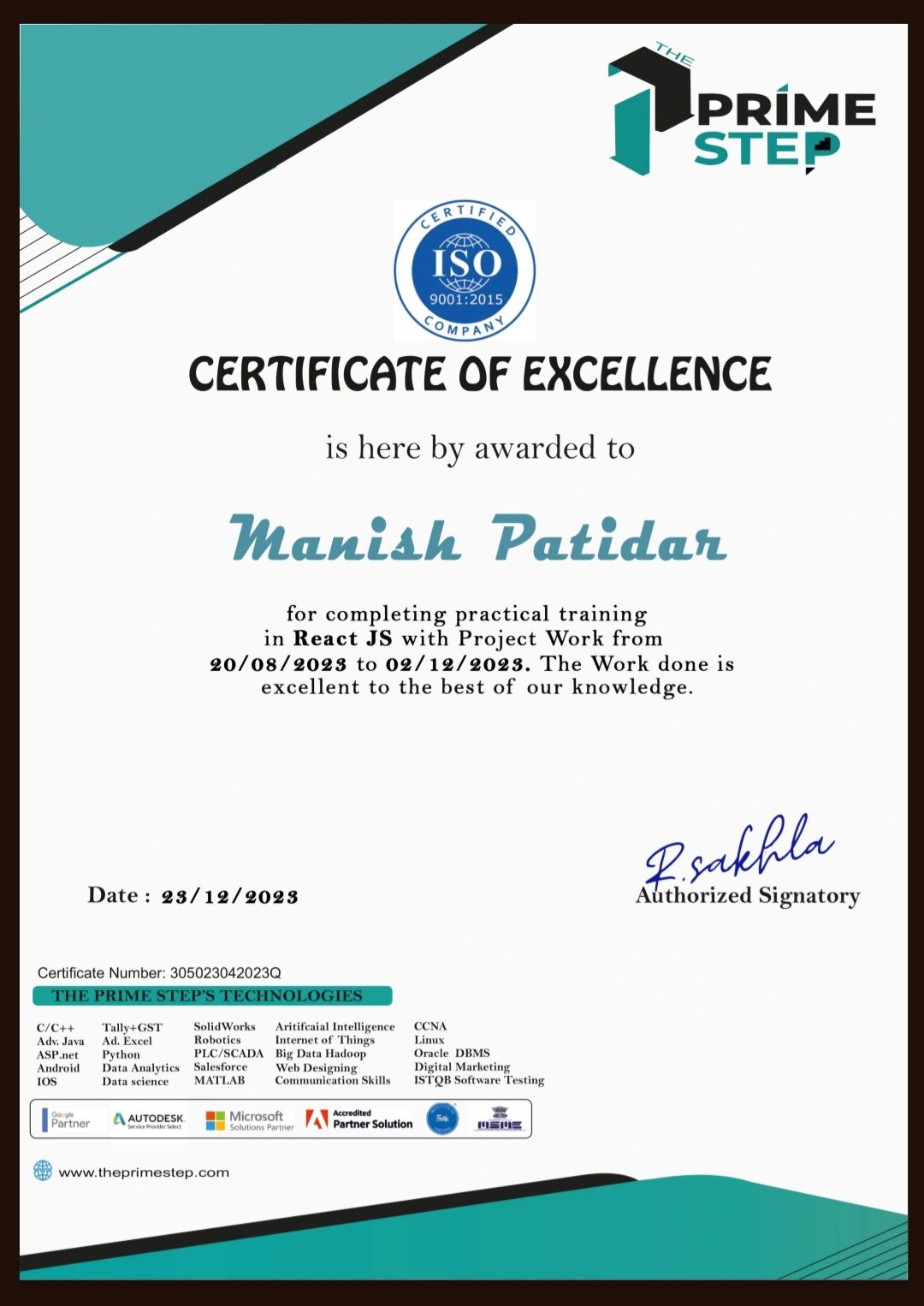 #reactjs #internshipcomplete | Manish Patidar #reactjs #internshipcomplete | Manish Patidar