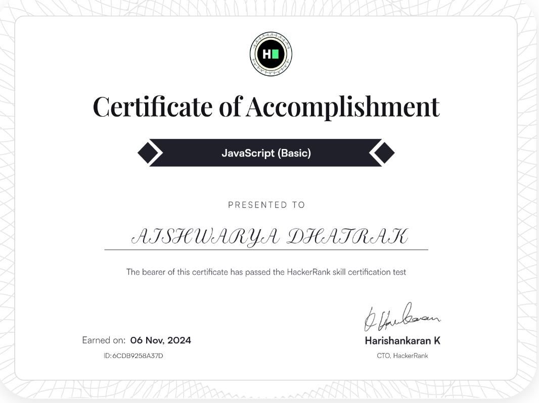Aishwarya Dhatrak on LinkedIn: #javascript #webdevelopment # ... Aishwarya Dhatrak on LinkedIn: #javascript #webdevelopment # ...