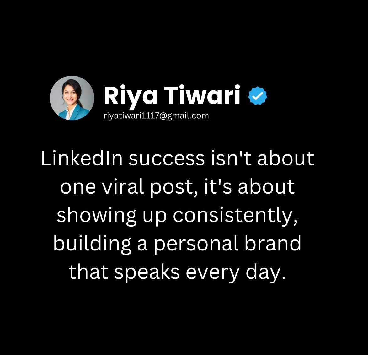 Consistency is key for success on LinkedIn | Priyanka Bhatt posted on ... Consistency is key for success on LinkedIn | Priyanka Bhatt posted on ...