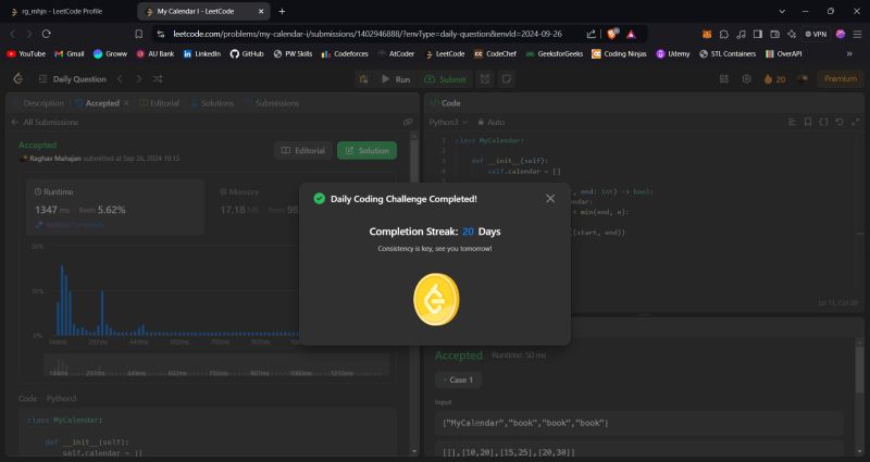 Raghav Mahajan on LinkedIn: 🚀 Day 20/30 of my LeetCode coding challenge ... Raghav Mahajan on LinkedIn: 🚀 Day 20/30 of my LeetCode coding challenge ...