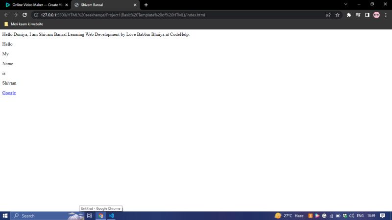 Shivam Bansal on LinkedIn: #html #css #lovebabbar #codehelp #consistency Shivam Bansal on LinkedIn: #html #css #lovebabbar #codehelp #consistency