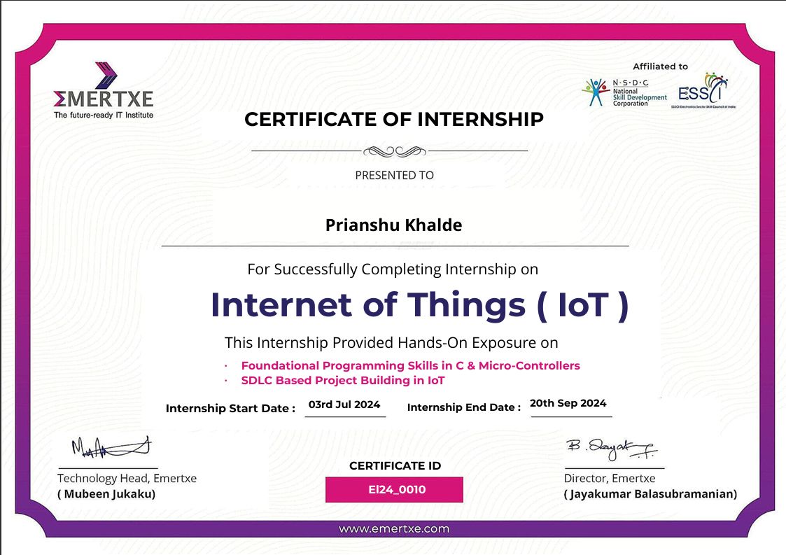 PRIANSHU KHALDE on LinkedIn: #iot #emertxe #cprogramming #cplusplus # ... PRIANSHU KHALDE on LinkedIn: #iot #emertxe #cprogramming #cplusplus # ...