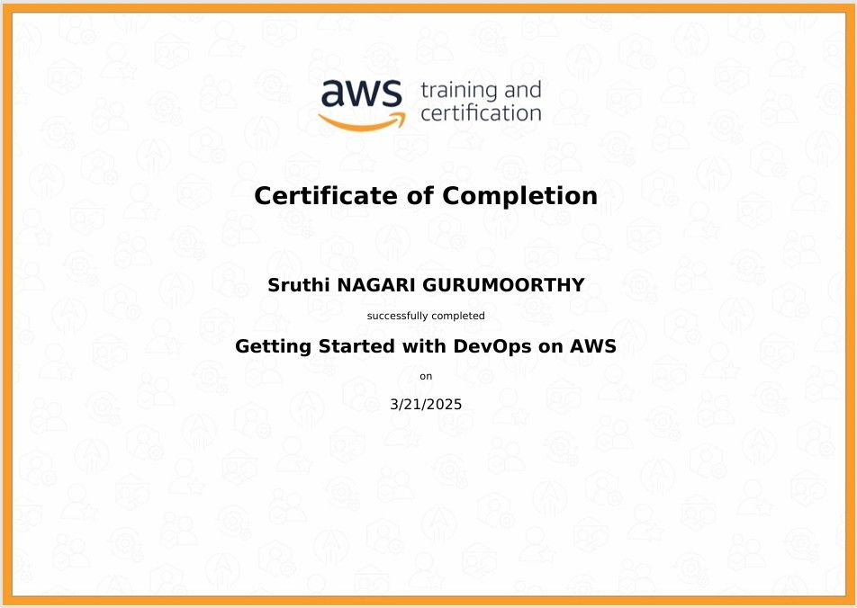 #aws #devops #futuretech #growthmindset | Sruthi Nagari Gurumoorthy #aws #devops #futuretech #growthmindset | Sruthi Nagari Gurumoorthy