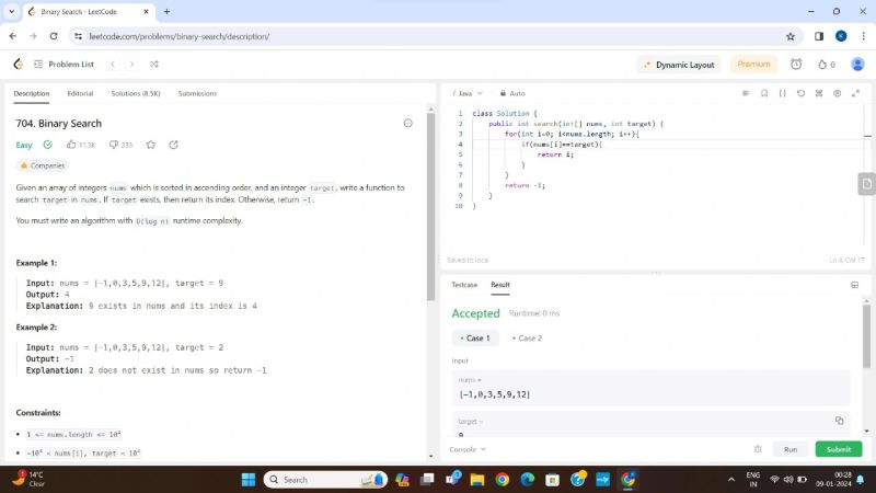 Day 43 of 100daysofcode challenge: binary search | Kajal Raj posted on ... Day 43 of 100daysofcode challenge: binary search | Kajal Raj posted on ...