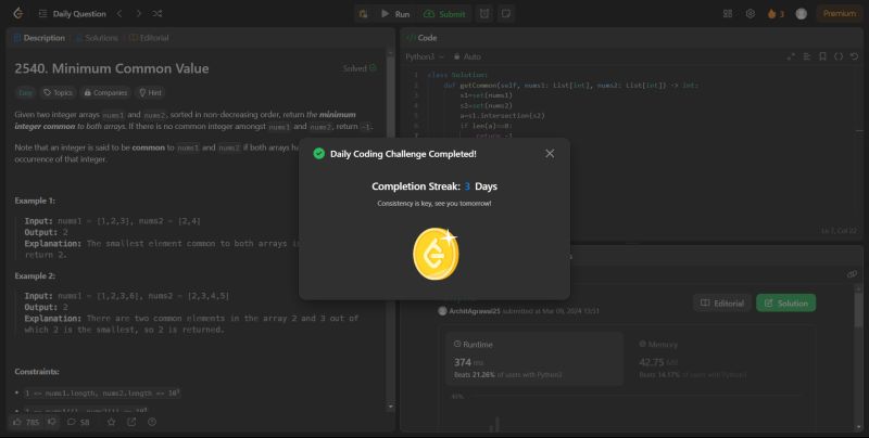 Archit Agrawal on LinkedIn: #100daysofcode #100daysofcode #leetcode # ... Archit Agrawal on LinkedIn: #100daysofcode #100daysofcode #leetcode # ...