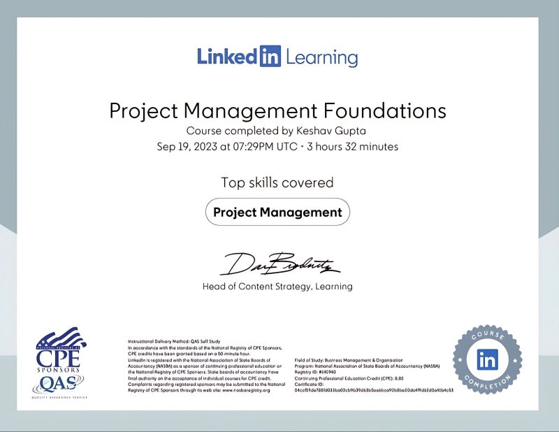 Keshav Gupta on LinkedIn: #linkedin #linkedinlearning #skilldevlopment Keshav Gupta on LinkedIn: #linkedin #linkedinlearning #skilldevlopment