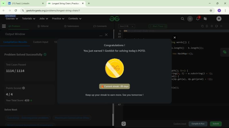 #gfg160 #coding #java #dynamicprogramming #problemsolving #keeplearning ... #gfg160 #coding #java #dynamicprogramming #problemsolving #keeplearning ...