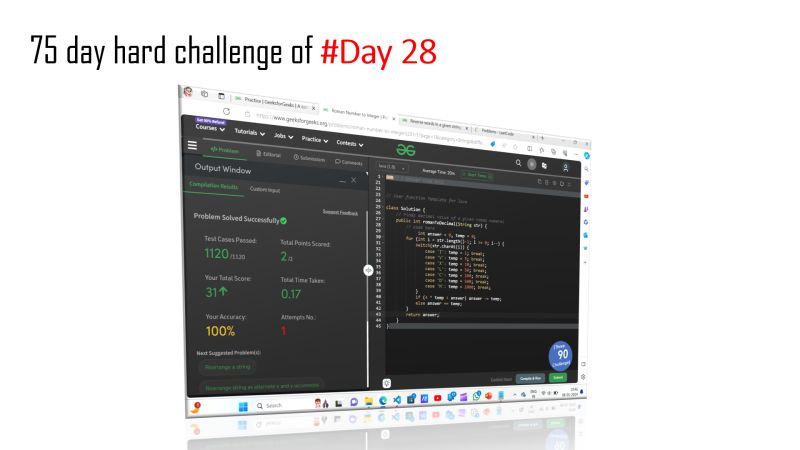Arvind kumar on LinkedIn: 📌75 day hard challenge 📌 #Day 28/75 #leetcode ... Arvind kumar on LinkedIn: 📌75 day hard challenge 📌 #Day 28/75 #leetcode ...