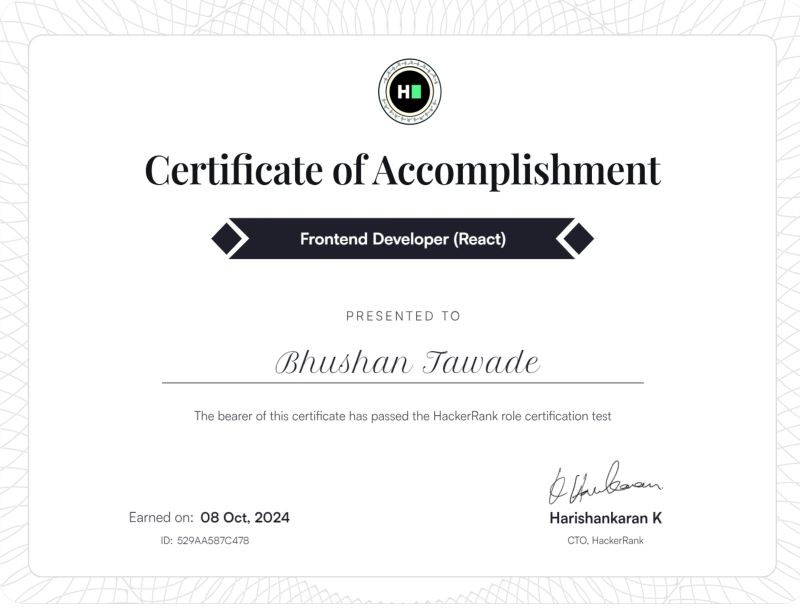 Bhushan Tawade on LinkedIn: #react #frontenddevelopment # ... Bhushan Tawade on LinkedIn: #react #frontenddevelopment # ...