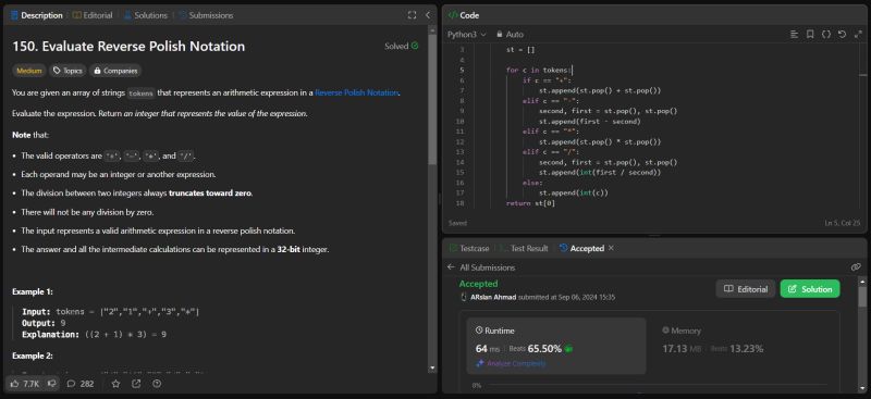 ARslan Ahmad on LinkedIn: #leetcode #python #problemsolving #rpn # ... ARslan Ahmad on LinkedIn: #leetcode #python #problemsolving #rpn # ...