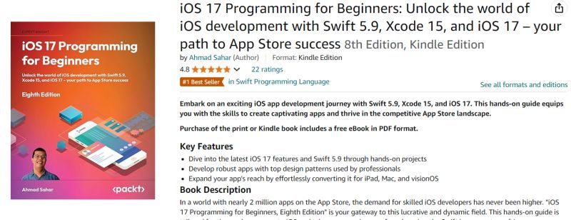 Absolutely thrilled to see that iOS 17 Programming for Beginners ... Absolutely thrilled to see that iOS 17 Programming for Beginners ...