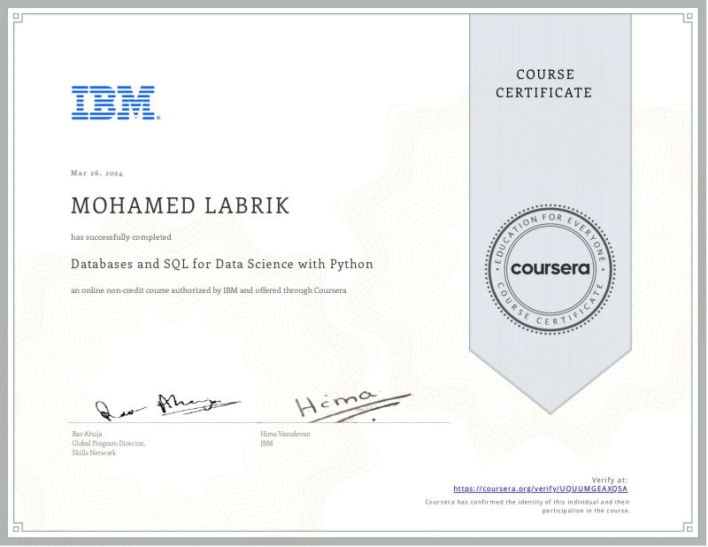 Mohamed Labrik on LinkedIn: #sql #python #pythonlearning # ... Mohamed Labrik on LinkedIn: #sql #python #pythonlearning # ...
