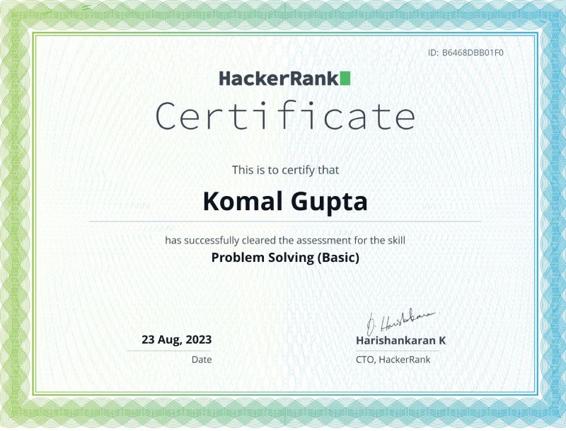 Komal Gupta on LinkedIn: #hackerrank #sql #problemsolving # ... Komal Gupta on LinkedIn: #hackerrank #sql #problemsolving # ...
