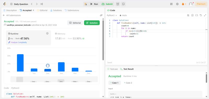 #100daysofcode #python #leetcode #codingchallenge #day92 | Sandhiya S #100daysofcode #python #leetcode #codingchallenge #day92 | Sandhiya S