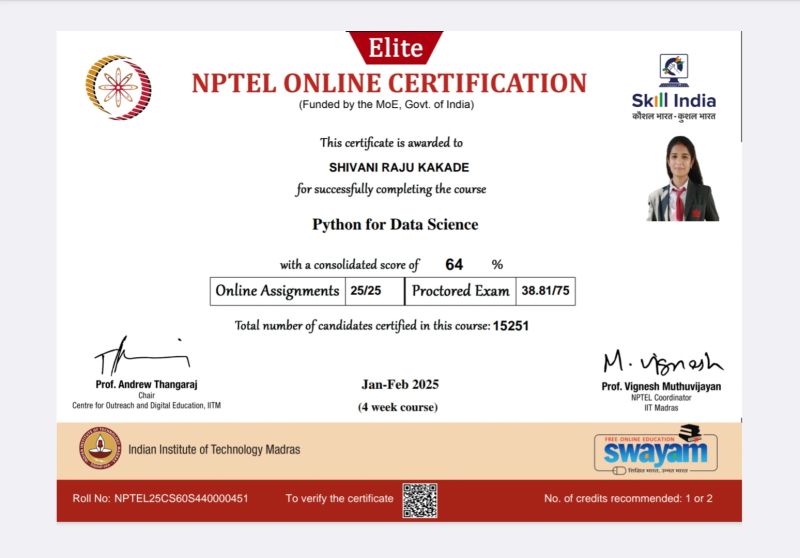 #nptel #pythonfordatascience #iitmadras #datascience #python… | Shivani ... #nptel #pythonfordatascience #iitmadras #datascience #python… | Shivani ...