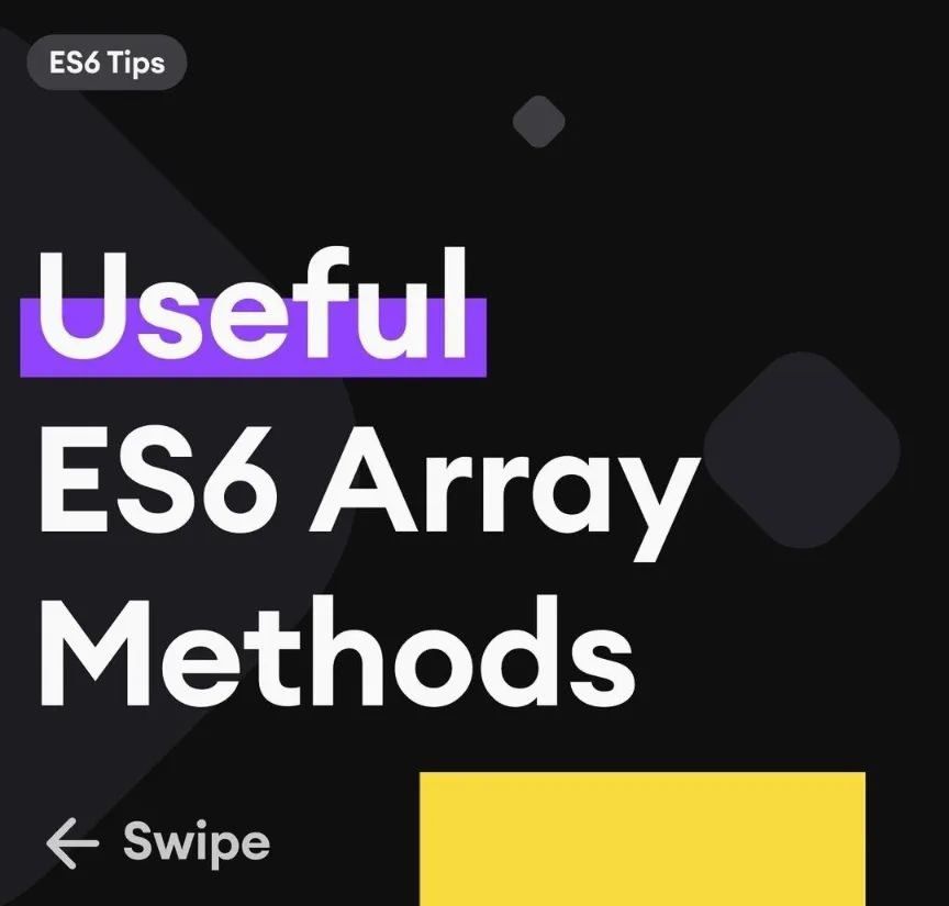 Olagunju Oladele Emmanuel on LinkedIn: Useful ES6 Array Methods 🔥 Olagunju Oladele Emmanuel on LinkedIn: Useful ES6 Array Methods 🔥
