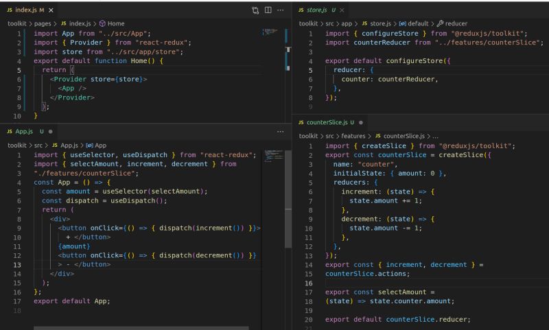 React Redux Toolkit code in one screen. | Amit Kumar Thakur React Redux Toolkit code in one screen. | Amit Kumar Thakur