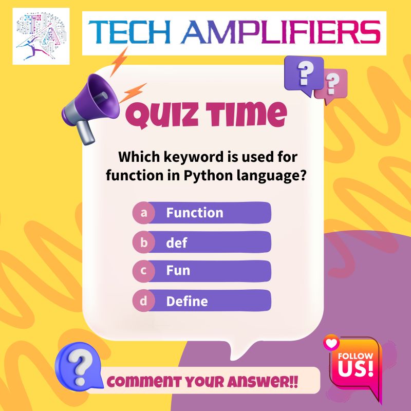 Tech Amplifiers on LinkedIn: #techamplifiers #coding #python # ... Tech Amplifiers on LinkedIn: #techamplifiers #coding #python # ...