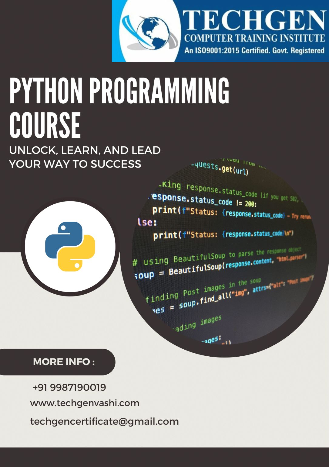 TECHGEN COMPUTER TRAINING INSTITUTE on LinkedIn: #course #programming # ... TECHGEN COMPUTER TRAINING INSTITUTE on LinkedIn: #course #programming # ...